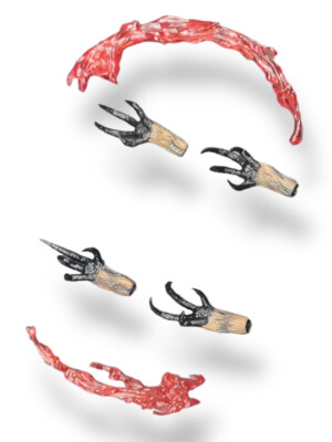 Mezco One:12 Lord of Tears - Blood Slash Splatter Effects & Hands 1:12 ...