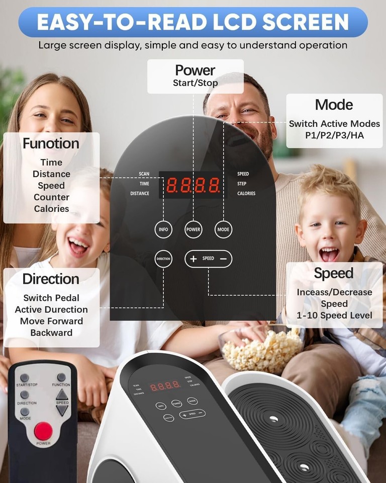 Ellipse Leg Exerciser as Seen on TV, Under Desk Elliptical Machine ...