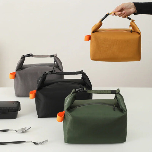 Insulated Lunch Box Tote Bag Foldable Lunch Bag for Work Simple and ...