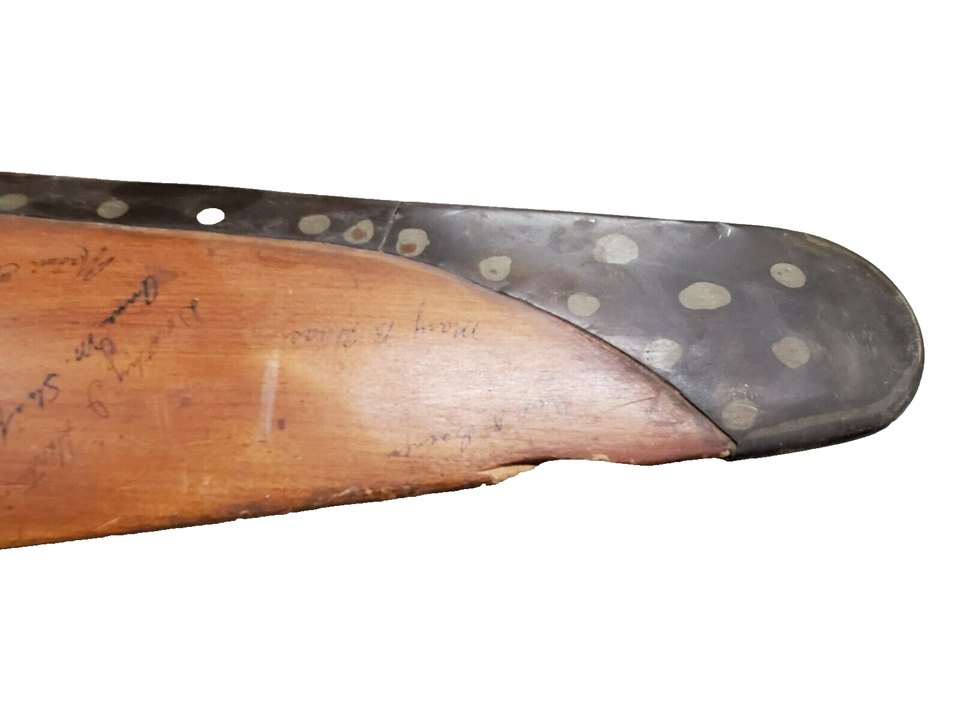 RARE AIRPLANE PROPELLER WWII 150 PILOTS WOMAN Signatures 6FT AIR FORCE ...
