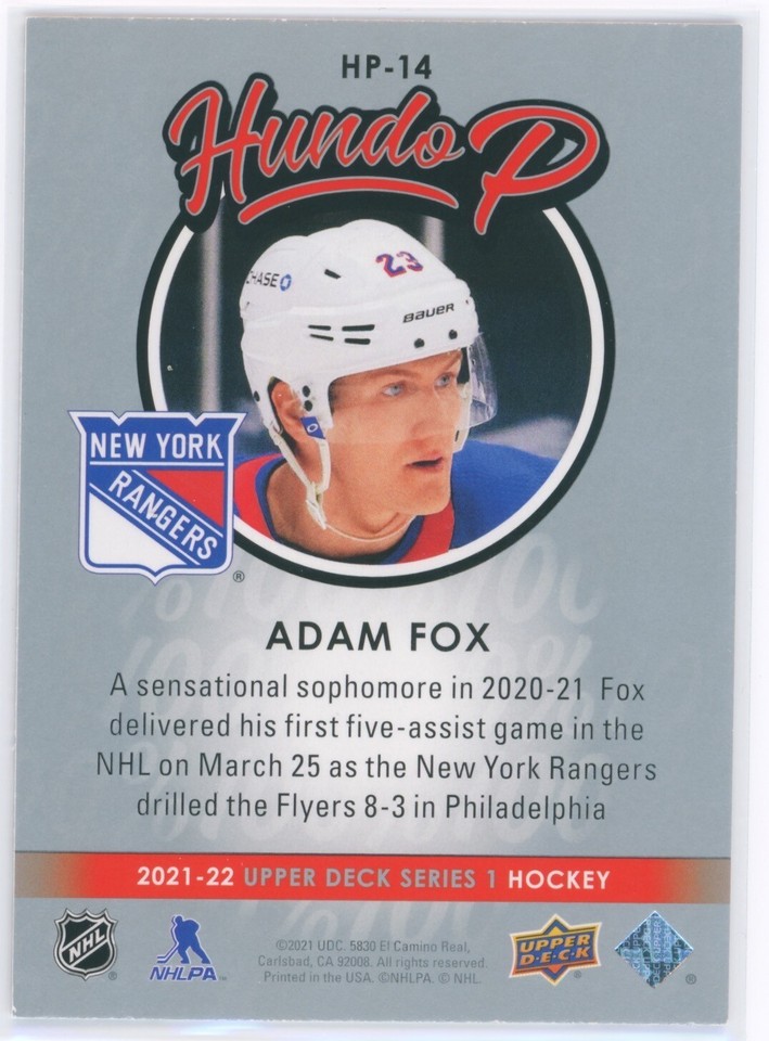 ALEKSANDER BARKOV 2021-22 UD SERIES ONE HUNDO P #HP-23 | eBay