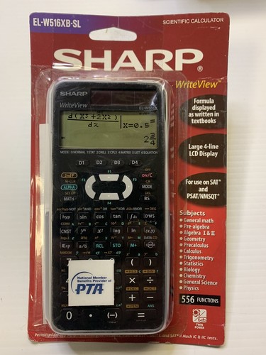 Sharp EL-W516XB-SL Scientific Calculator. Twin Power. 556 Functions ...