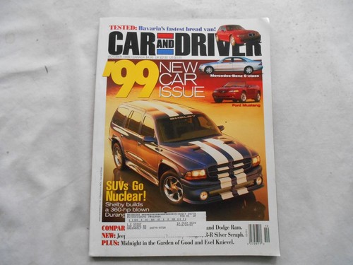 CAR AND DRIVER Magazine-OCTOBER 1998 | eBay