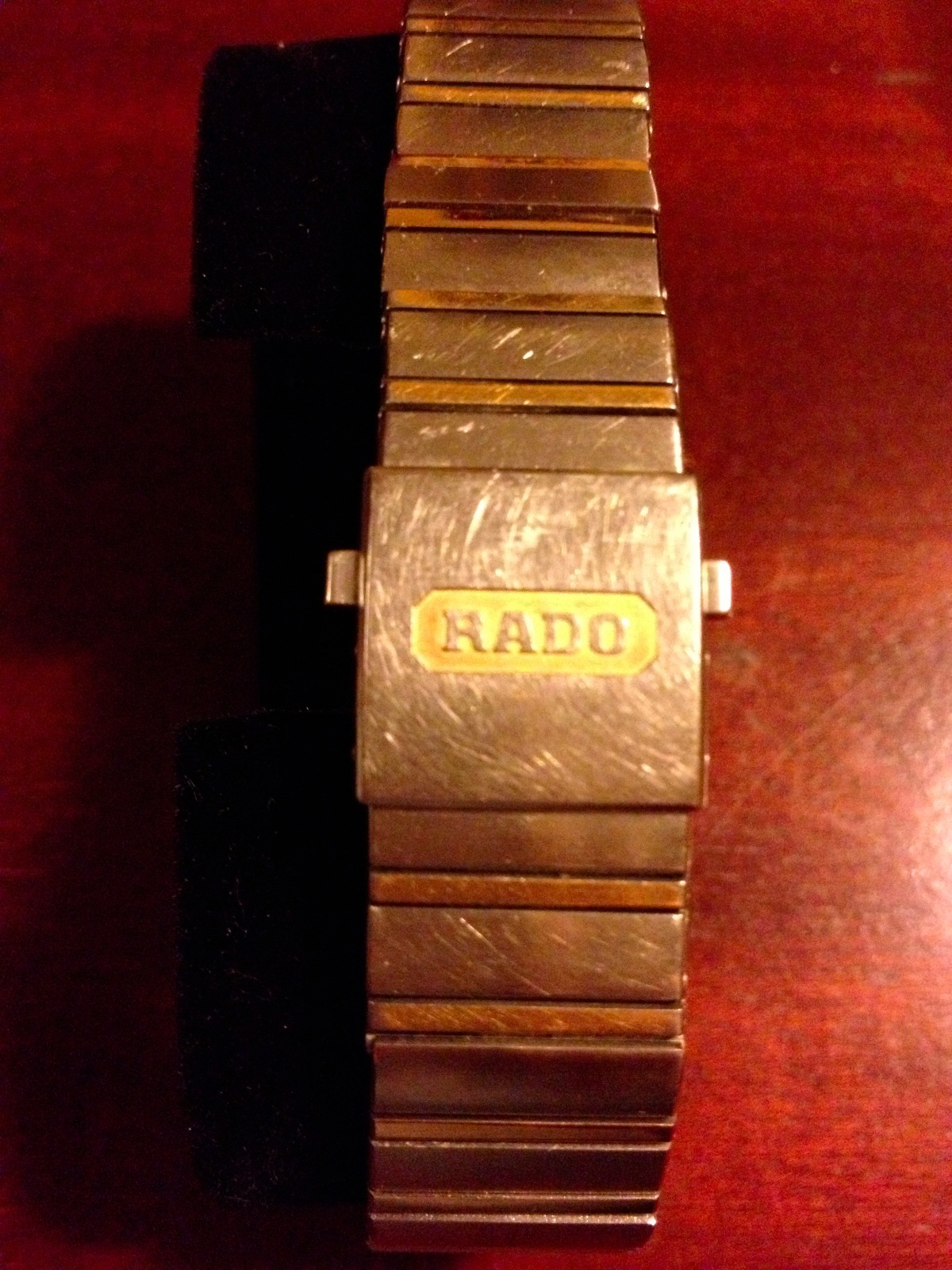TWO TONE RADO DIASTAR W/DATE QUARTZ MEN'S SWISS WATCHt gray dail | eBay