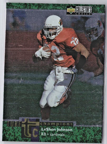 1997 Collector's Choice Turf Champions Football Card #TC25 LeShon ...