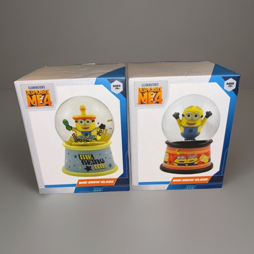 Despicable Me 4 Mini Snow Globes--Set of 2--NIB Universal Illumination ...