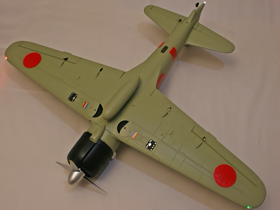 Cassiopeia RC Zero Type 52 A6M5 Green PIP Kit 1150mm/950mm Fighter ...