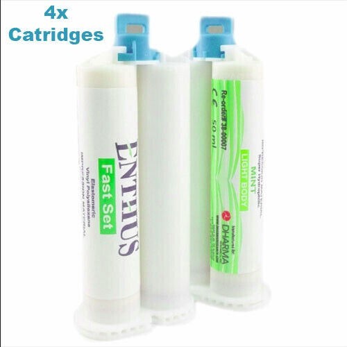 Dental Impression Material VPS PVS Light Body Fast Set 4x 50ml ...