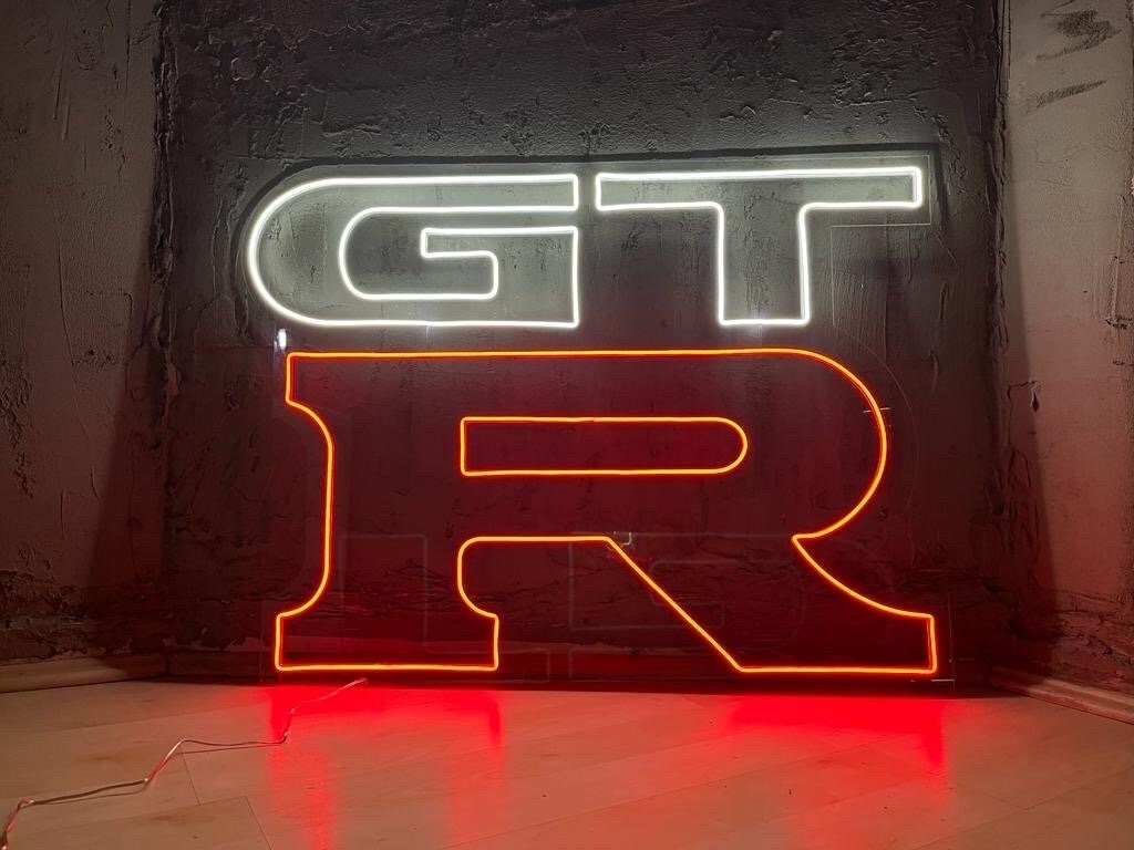 GTR Car Logo Sign Neon Sign / Led NeonSign / Custom Neon Sign Neon Sign ...