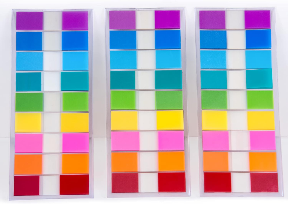 540 Pieces Transparent Sticky Notes Page Markers Book Tabs Sticky Note ...