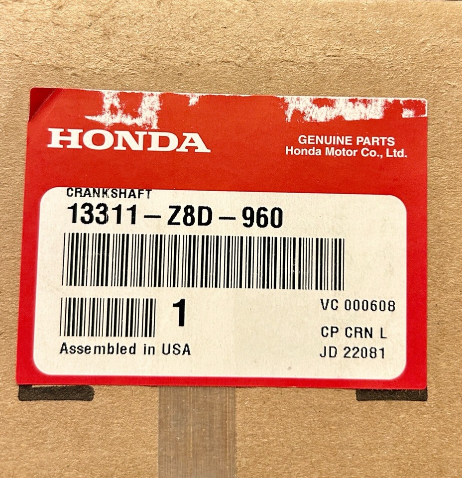 HONDA Crankshaft GCV190LA HRX217(K1-K5) 13311-Z8D-960 Genuine OEM | eBay