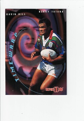 1996 Series 1 Rugby League Gavin Hill Henry Tatana #TW13 (Auckland ...