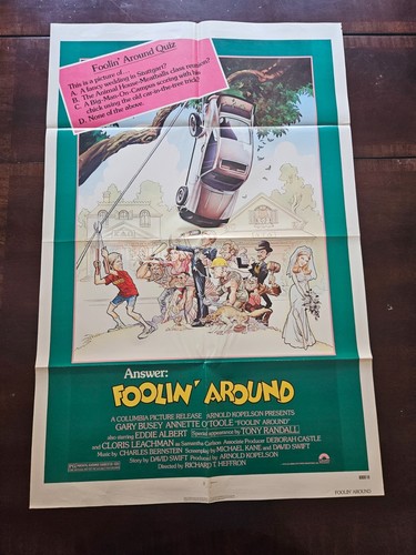 1980 FOOLIN AROUND Original One Sheet Poster Gary Busey, Annette O ...