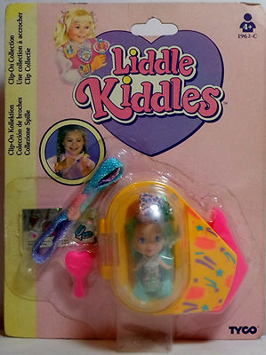 TYCO 1994 LIDDLE KIDDLES CLIP ON COLLECTION SANDY SLEEPOVER DOLL ...