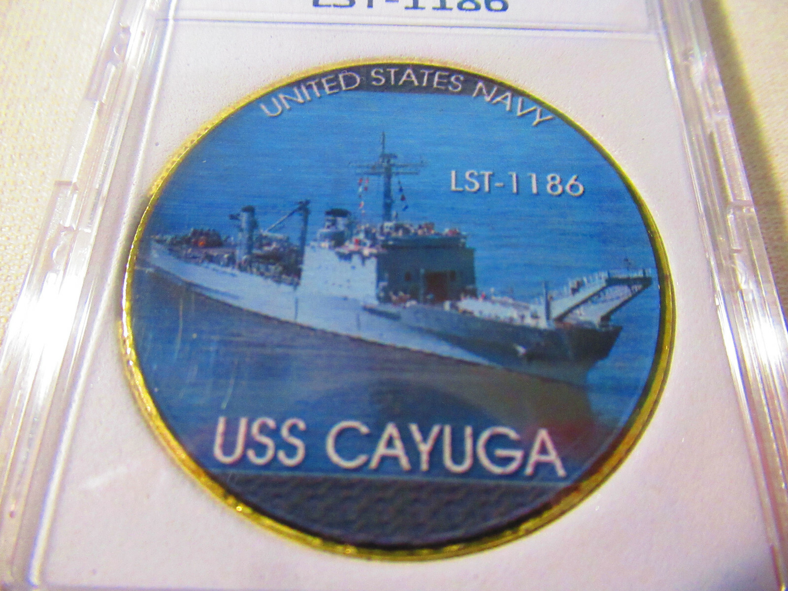US NAVY - USS CAYUGA (LST-1186) Challenge Coin | eBay