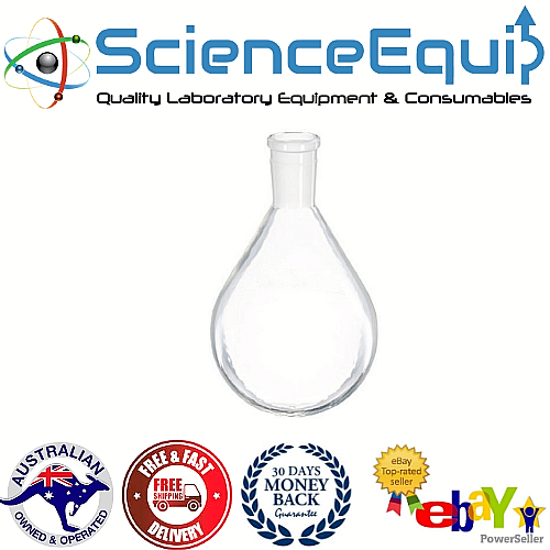 BUCHI ROTAVAPOR EVAPORATING FLASK Boro 3.3 GLASS N/S B-29 Pear Shape ...