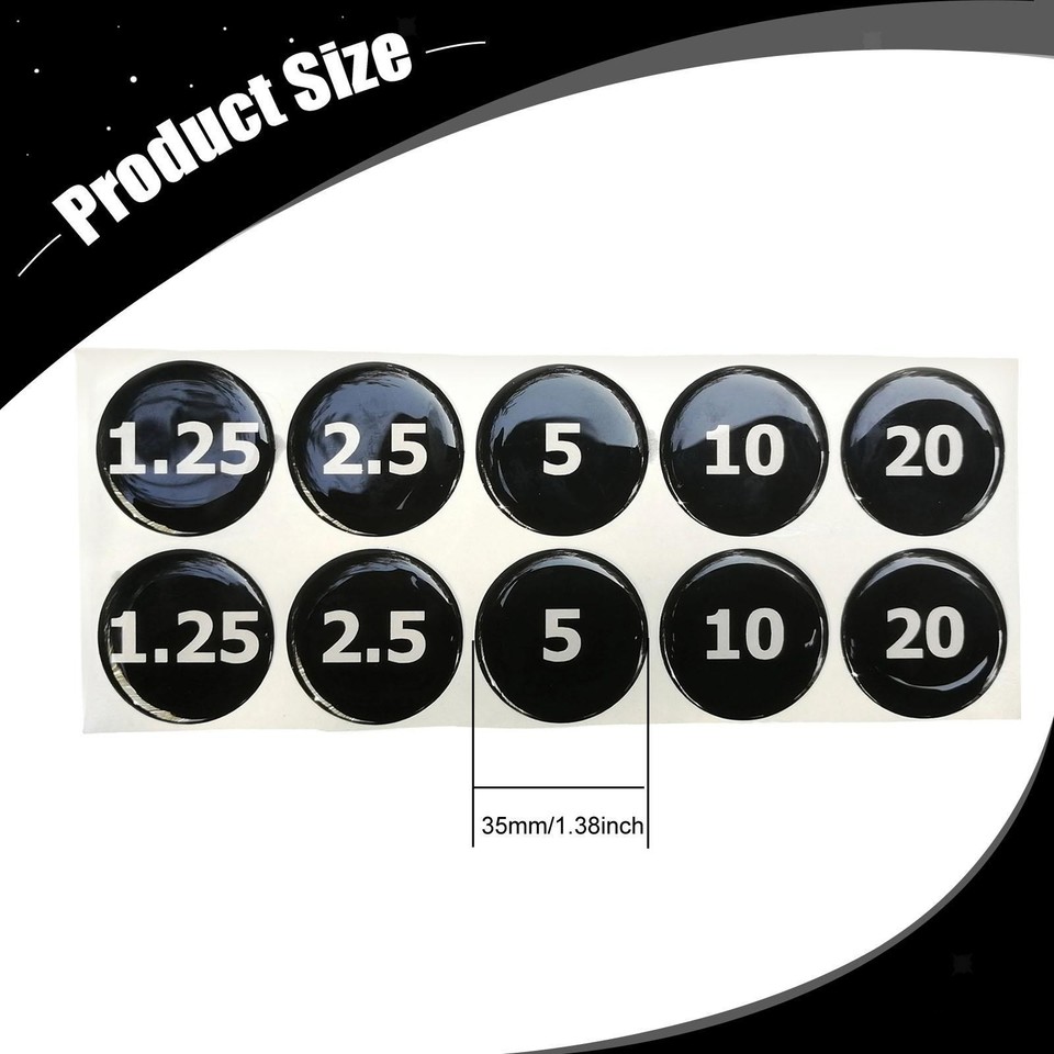 Weight Stack Labels Weighted Block Label Sticker for Identification ...