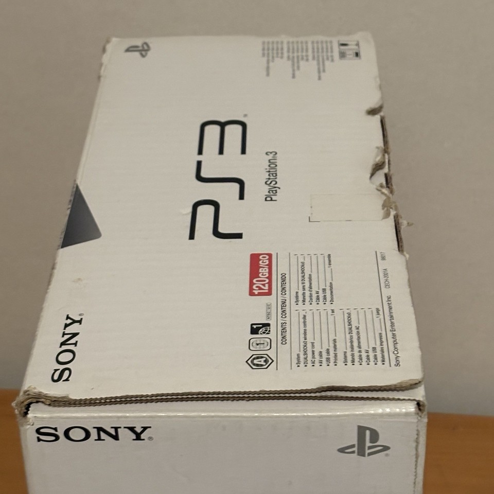 Sony PlayStation 3 PS3 Slim 120GB Original Box Only Empty Box | eBay
