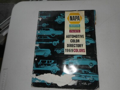 Vintage 1969 MARTIN SENOUR Car Automotive Paint Chip Color Guide All US ...