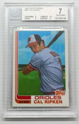 1982 Topps Traded Cal Ripken Rookie RC #98T BGS 7 NM Baltimore Orioles ...
