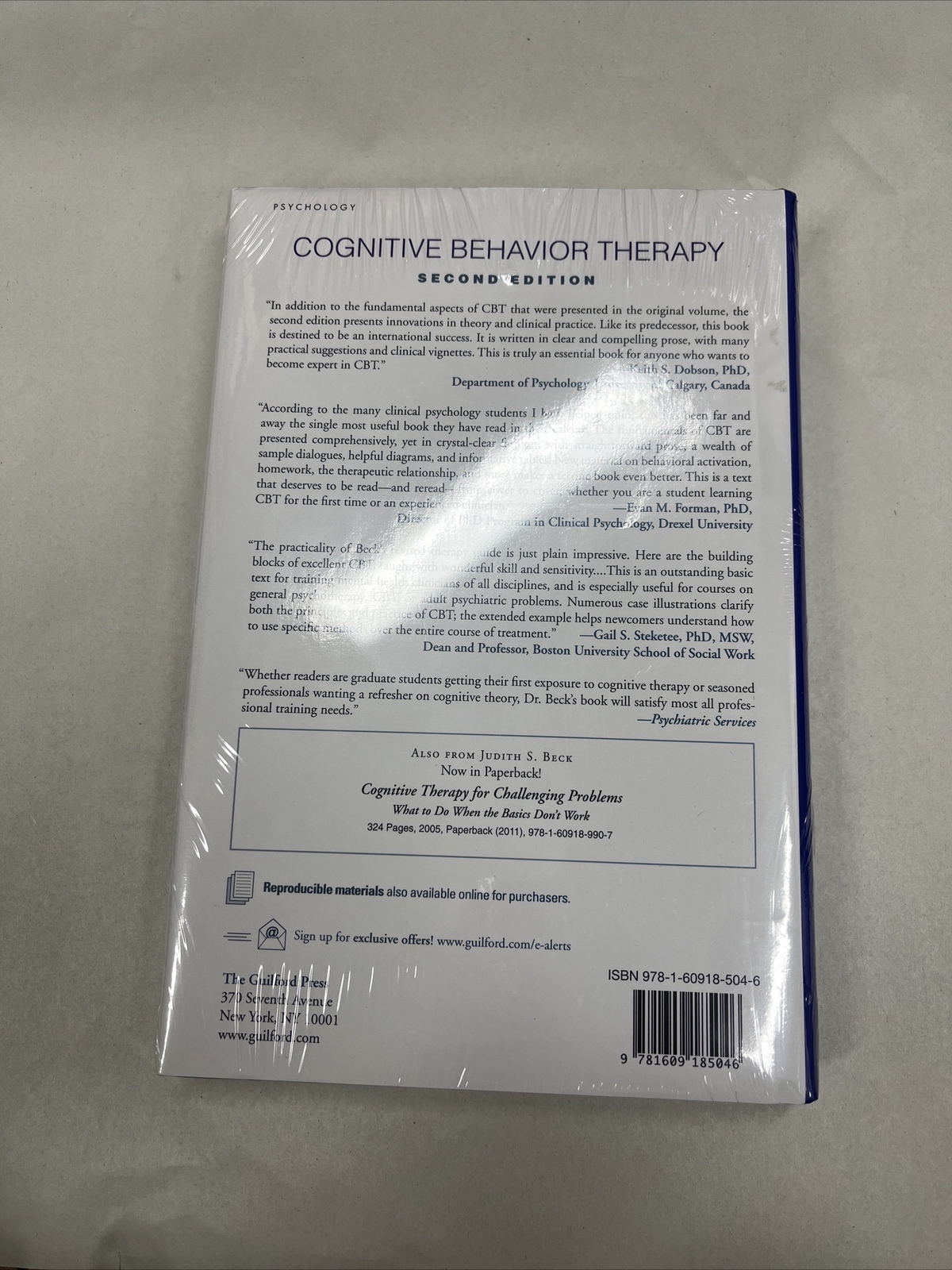 Cognitive Behavior Therapy : Basics and Beyond by Judith S. Beck (2011 ...