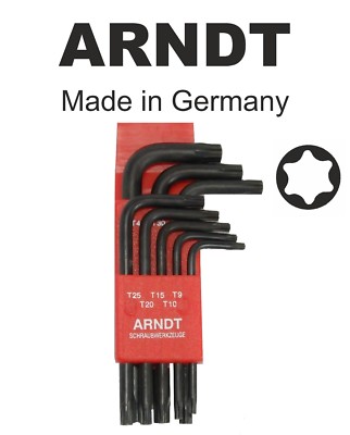 Torx Star Key Set Offset Torque Hex Star Trx Keys T10 - T25 ARNDT 600 ...
