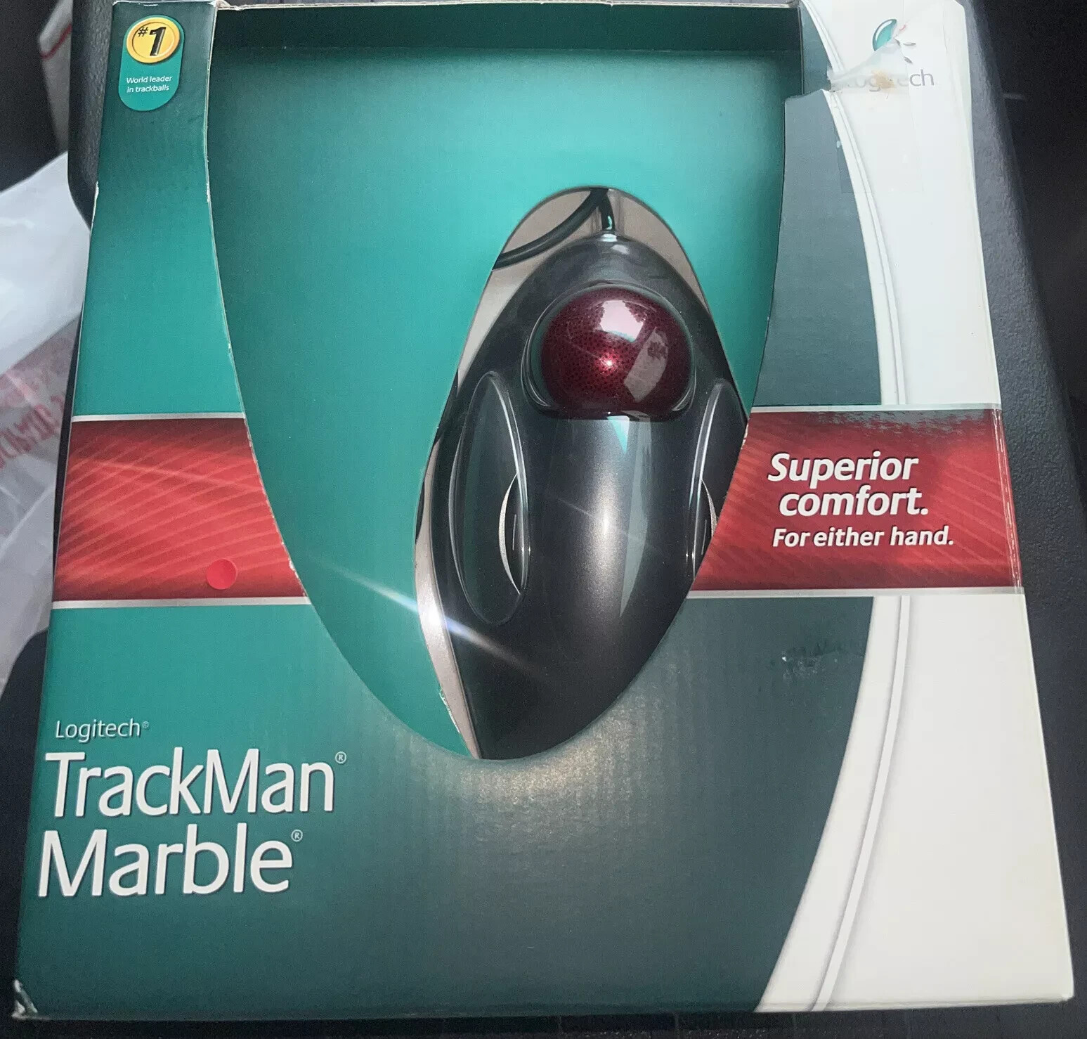 Logitech Trackman Marble Mouse * Rare * Brand NEW * Hard to Find & Fast ...
