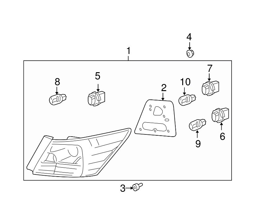 Genuine Honda Grommet Taillight 91626-TA0-A01 | eBay