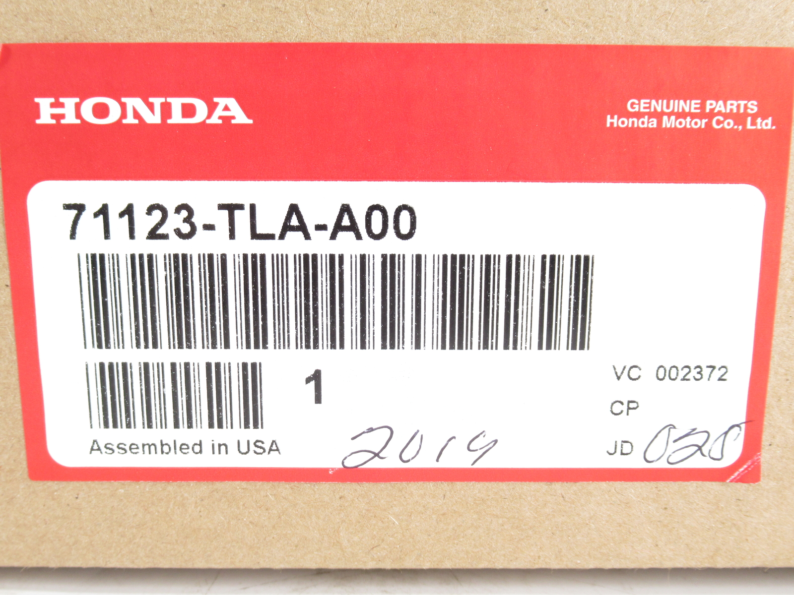 Genuine OEM Honda 71123-TLA-A00 Passenger Front Grille Upper Molding 17 ...