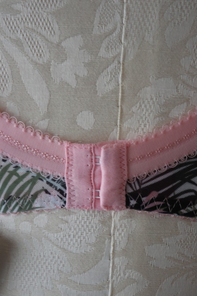 Freya Pink Lace Trim Tropical Palm Tree Print Half Cup Underwire Bra ...