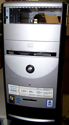 emachines W2888 Micro ATX Case w/ Original OEM Stickers, Card Reader ...
