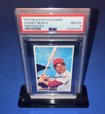 1970 Johnny Bench PSA 8 POP 4 Rare Vs 1968 Topps Rookie RC MLB ...