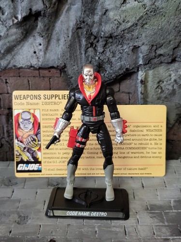Hasbro GI Joe 25th Destro Mass Device V18 Dvd Battles Pack Figure 2008 ...