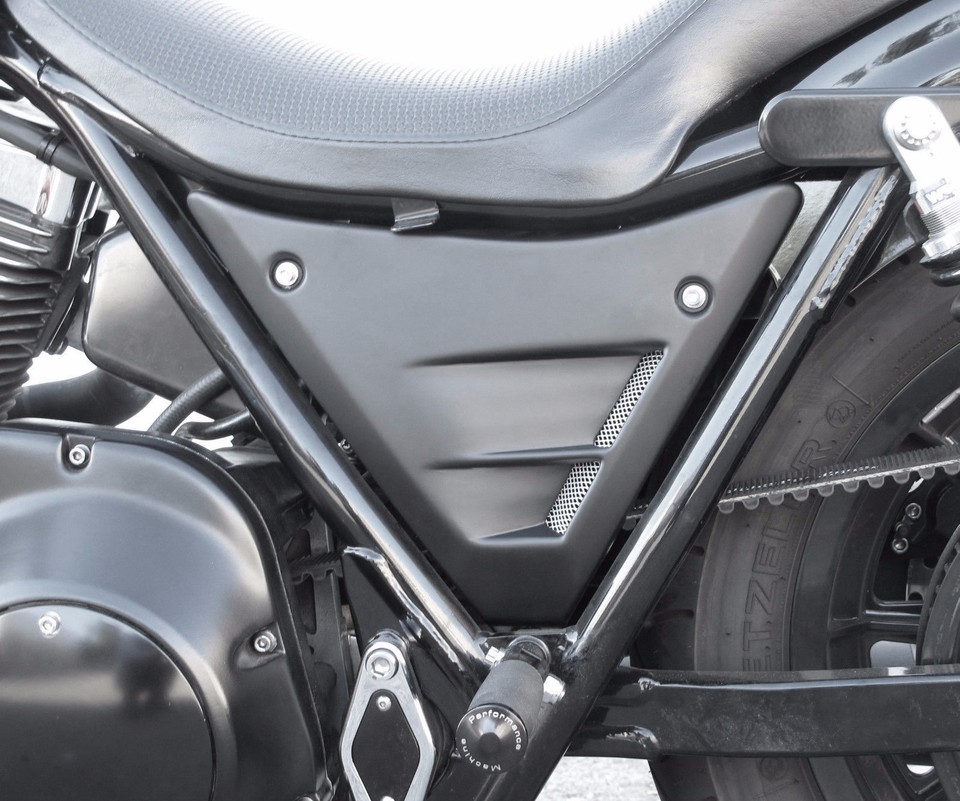 OUTLAW ORIGINAL VENTED FXR SIDE COVERS 82-94 FXR 99-00 BLACK HARLEY | eBay