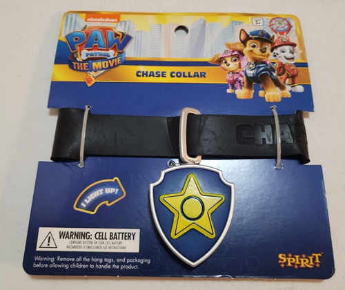 Paw Patrol The Movie Chase Collar Light Up Spirit Halloween Costume ...