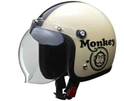 HONDA MONKEY Open Face Helmet Jet Helmets Ivory x Black L size | eBay