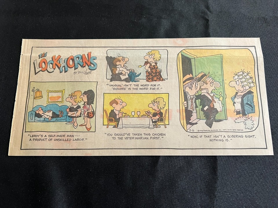 #07 THE LOCKHORNS by Bill Hoest Lot of 35 Sunday Third Page Comic ...