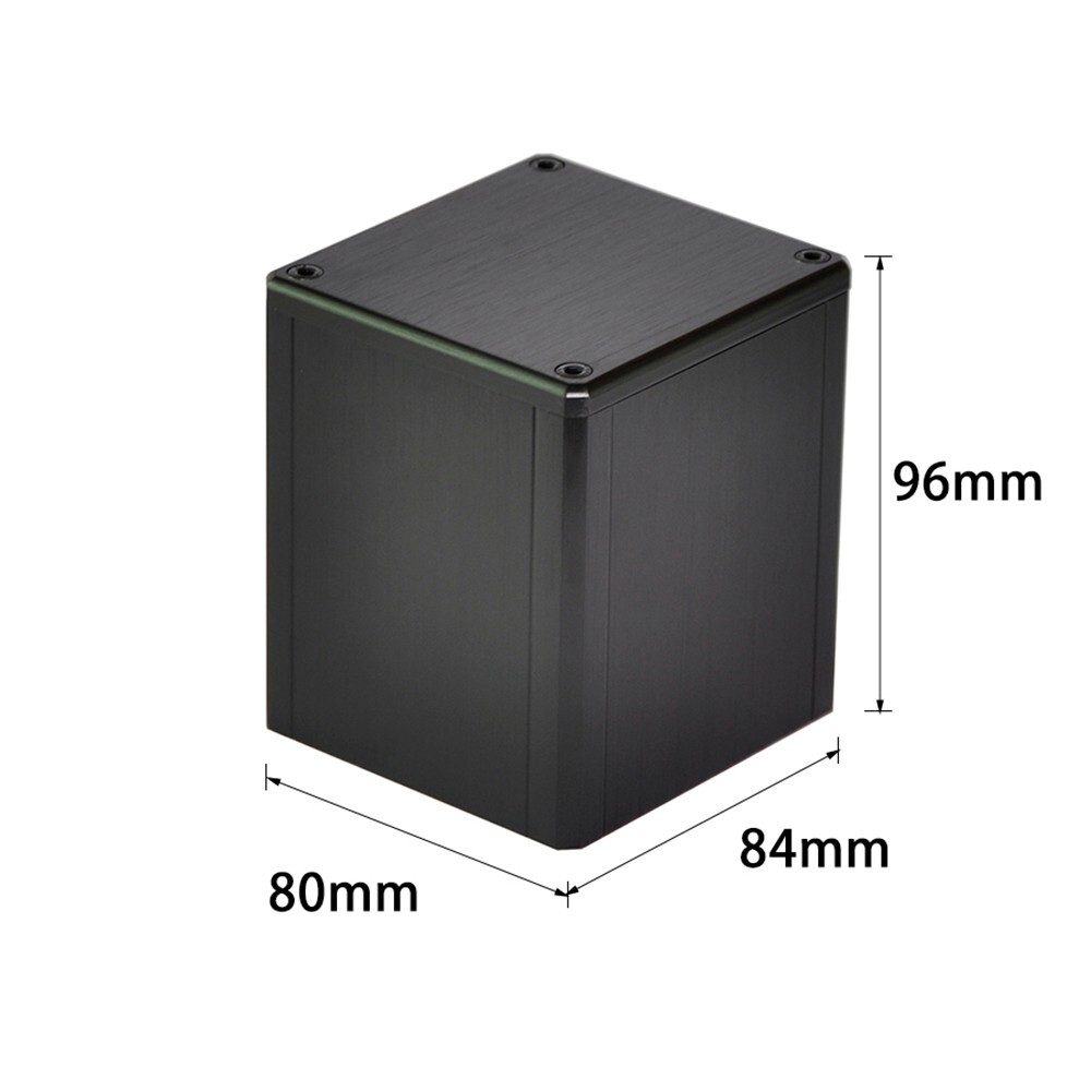 1pc 84x80x96mm Black Aluminum Transformer Cover Protect Chassis ...