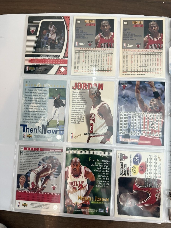 82x Michael Jordan Binder Card Collection - Inserts, Topps, Upper Deck 90s cards | eBay