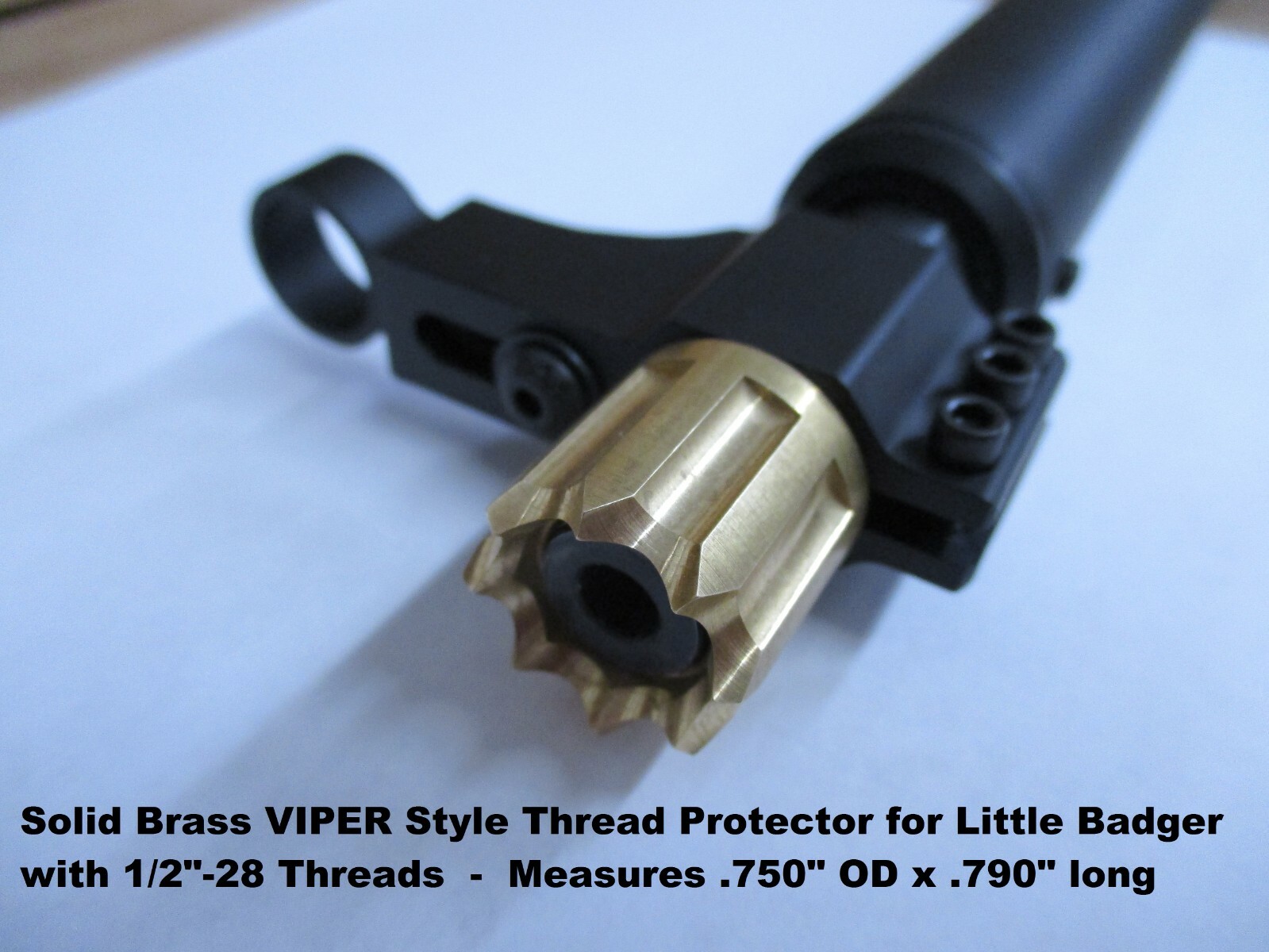 LongShot Brass VIPER Thread Protector for Chiappa Little Badger 1/2"-28 ...