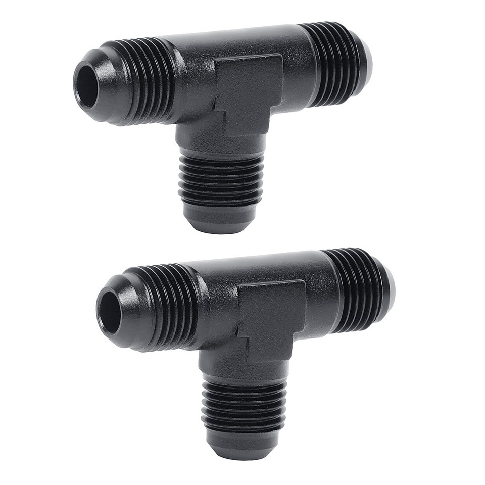 6AN 3-Way Tee T-Piece Fitting Adapter AN6 Male to 2 X 6AN Male Flare ...