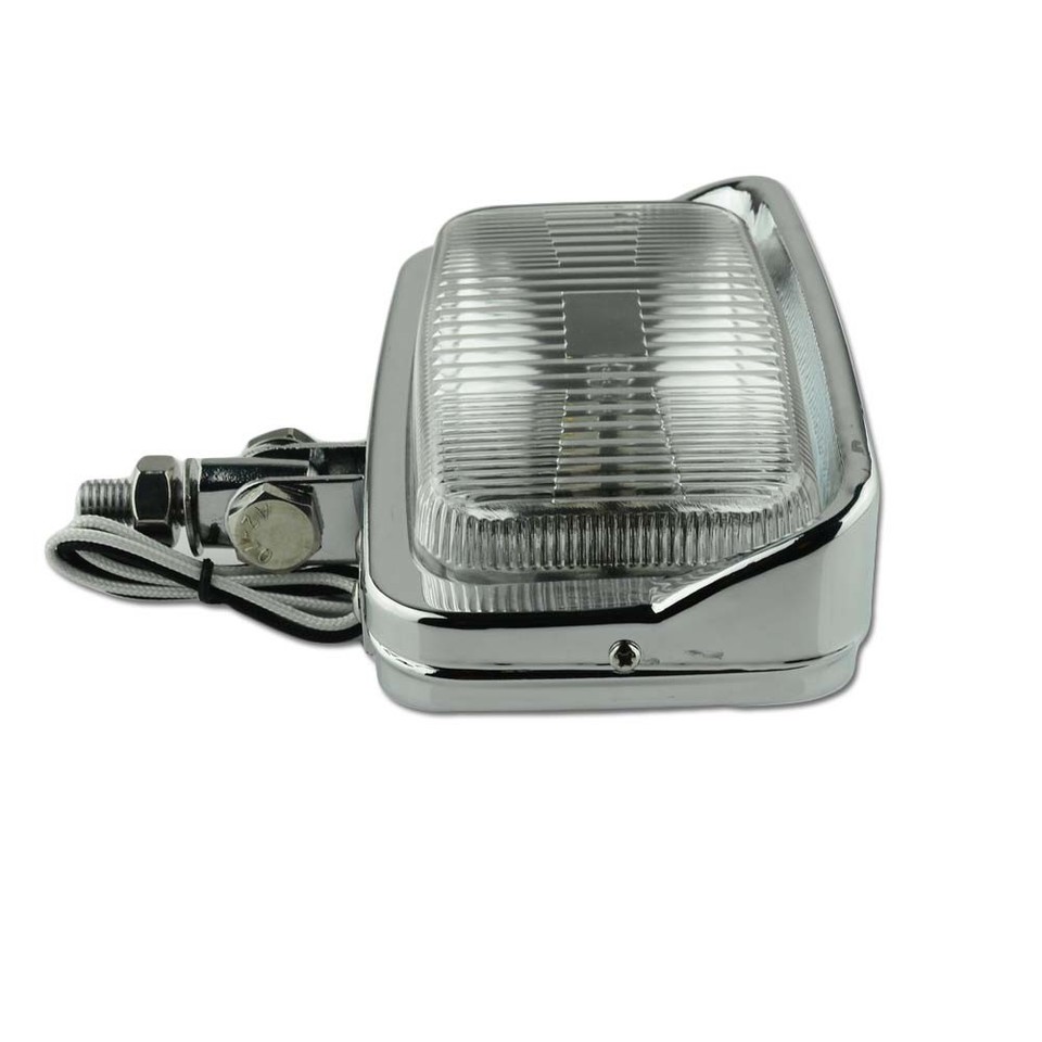 Square Retro Chrome Headlight Motorcycle for Harley Chopper Scrambler ...