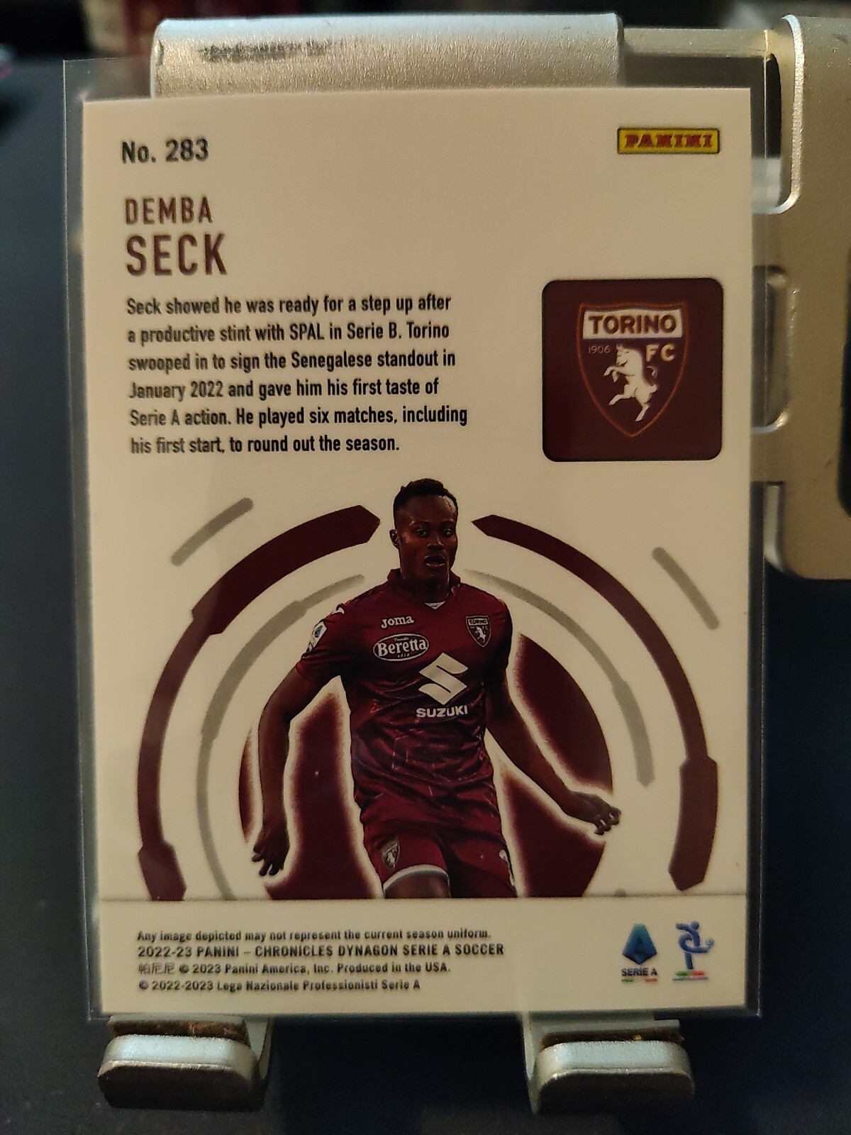 2022-23 Panini Chronicles - Base Serie A Dynagon Purple Mojo Prizm #283 ...