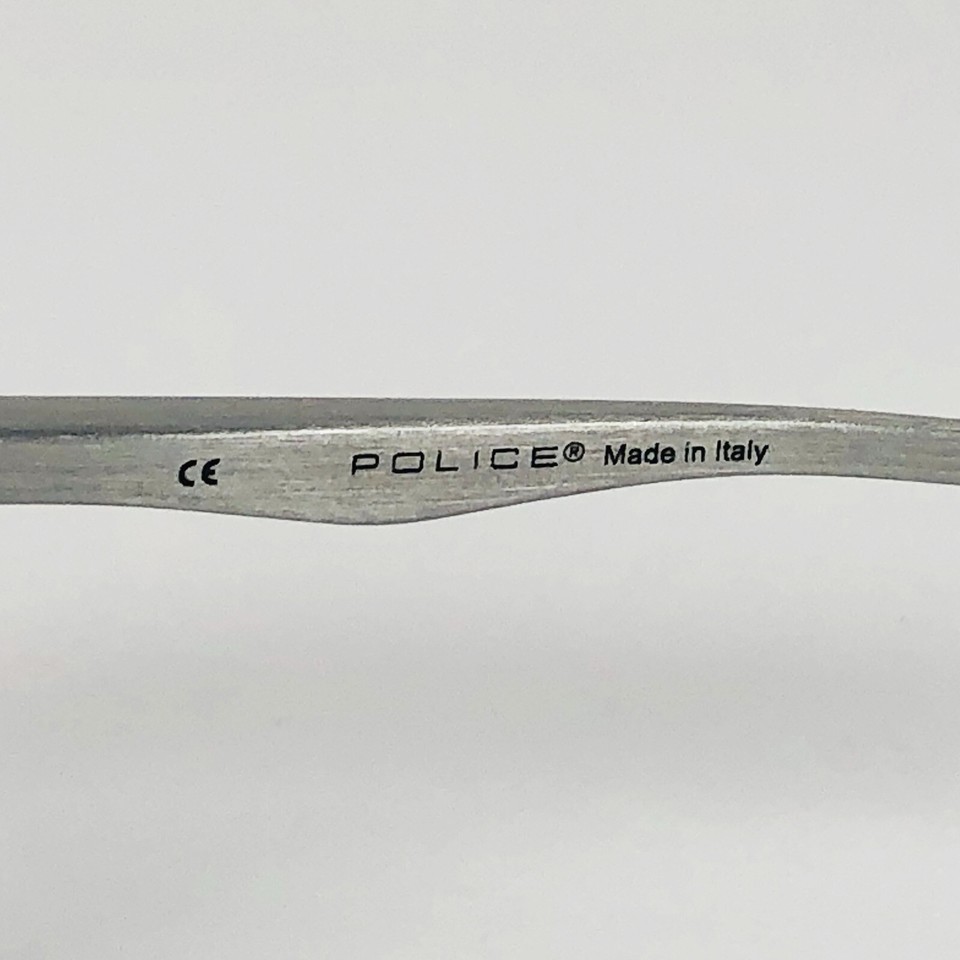 POLICE eyeglasses SATIN SILVER RIMLESS glasses frame MOD: V2922V COL ...