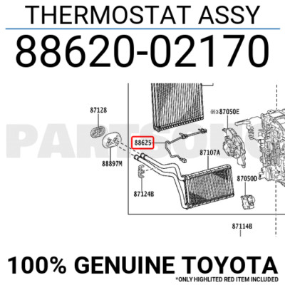 8862002170 Genuine Toyota THERMOSTAT ASSY 88620-02170 | eBay