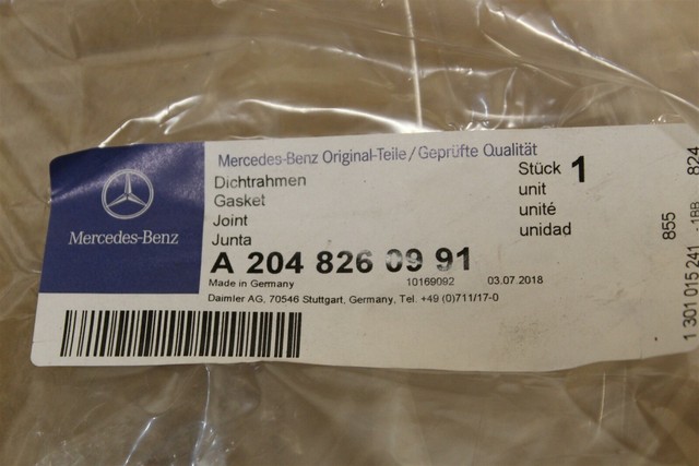 Mercedes-Benz C W204 Headlight Sealing Gasket A2048260991 2008 11413070 ...