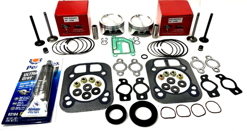 .010" OVERSIZE OVERHAUL KIT FITS KOHLER, 2 PISTONS & VALVES CV25, CV27 ...
