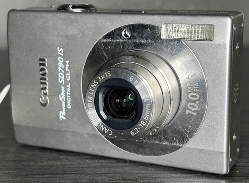 Canon PowerShot ELPH SD790 IS Digital Camera 10.0 MP Silver 3x Zoom ...
