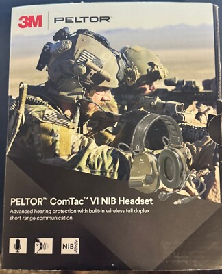 3M PELTOR Comtac VI NIB Headset Single DL, FDE Tan | eBay