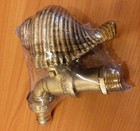 Shell Brass Faucet Garden Conch Spigot Vintage 1/2" Water Tap Home ...